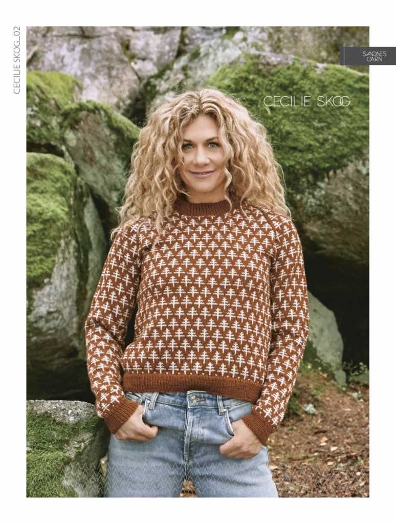 Cecilie Skog #2 Genser | Babyull Lanett | Sandnes Garn | Rust brun ...