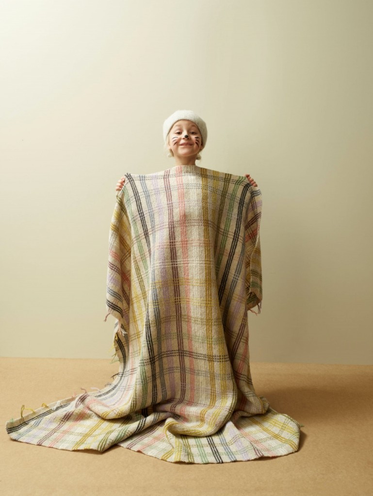 370-4 Pledd Finull Aftenstrikk Vårfarger Strikkepakke Rauma Garn ...