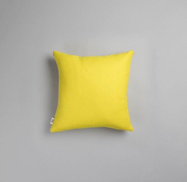 Stemor pastell GUL pute 50x50cm 106565 | Røros Tweed | Idestova As